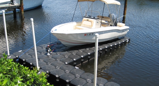 Universal 16' Wide-Body Drive On Floating Boat Lift